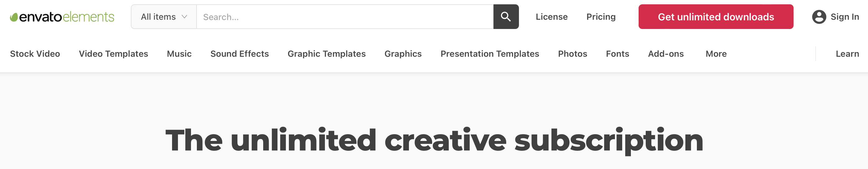 Subscribe to Envato Elements – Envato Elements Support | Help Center