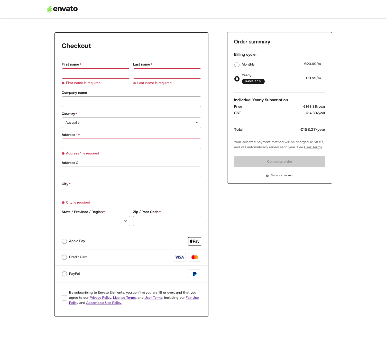 Subscribe to Envato Elements – Envato Support | Help Center