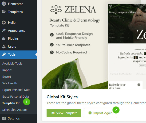 Envato Elementor Template Kits - Imported template layout is missing styles, images or ...